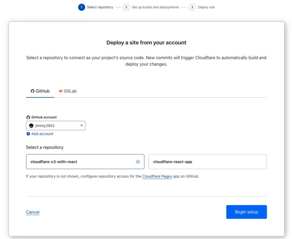 如何用 cloudflare-create CLI（C3）快速建立前端專案並部署到 Cloudflare Pages